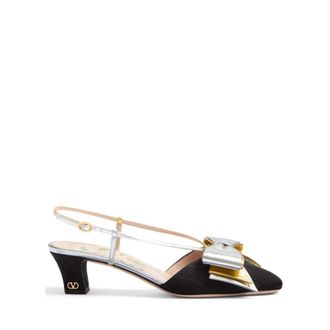 Valentino Garavani Bowow Slingback Pumps - - Shoes - Damen - Schwarzk - 37 EU