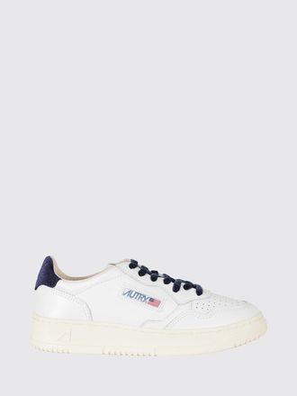 Autry Dallas Low Sneaker aus Kalbsleder mit Eins&auml;tzen in Python-Optik