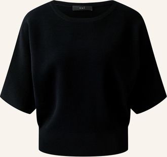 Oui Strickshirt schwarz