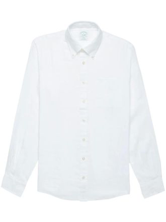 Brooks Brothers Hemd aus Leinen - Weiß