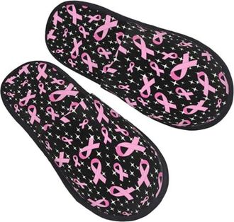 Generic Pantoufles De Voyage Sensibilisation Au Cancer Du Sein Chaud Accueil Pantoufles Lavables Chaussons Maison Pour Spa Automne H&ocirc;tel L