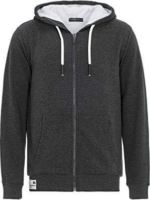 Red Bridge Pull à Capuche pour Homme Hoodie Veste de survêtement Fourrure synthétique Sweater avec Peluche Gris foncé S