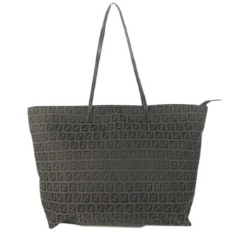 Fendi Sac cabas Pre-owned en toile - Femme - Pre-owned - Brun - Taille: ONE Size