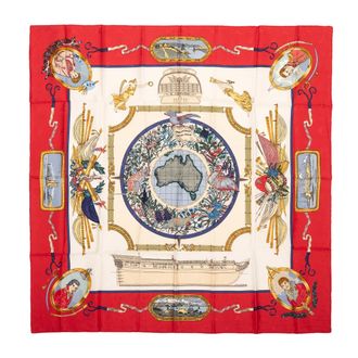 Herm&egrave;s T&uuml;cher & Schals - Scarf - Gr. unisize - in Rot - f&uuml;r Damen