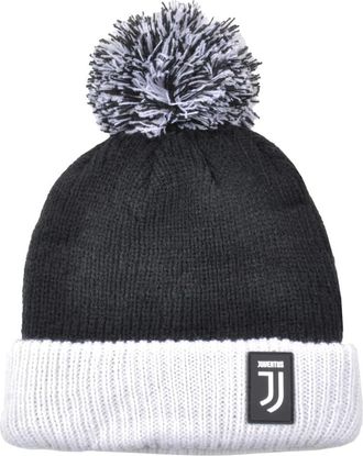 Juventus Zweifarbige M&uuml;tze mit aufgesticktem Juventus-Logo, aus Gummi, offizielles Produkt von Juventus 131413