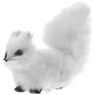 NUOBESTY Kleine Pl&uuml;sch Eichh&ouml;rnchenfigur mit H&auml;nger Lebensechte Kleiner Dekoration aus Flauschigem Material Realistische Eichh&ouml;rnchen Deko f&uuml;r Schreibtisch und