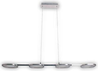 N&auml;ve Lampe suspendue Lampe &agrave; suspension Lampe de table &agrave; manger Argent Lampe de salon LED H 150 cm