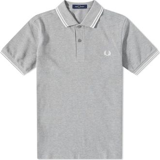 Fred Perry Polo M3600 - Homme - Tops - Gris - Taille: 2XL