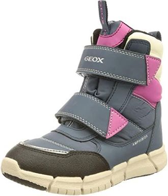Geox Fille J Flexyper Girl B Ab Bottines, Avio/Fuchsia, 36 EU