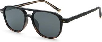 Generic Lunettes De Soleil Tendance &Agrave; Monture Large For Hommes Et Femmes, Id&eacute;ales For La Conduite En Ext&eacute;rieur, La Plage Et Les Vacances.(Black)