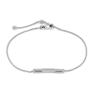 Gucci Yba662121001 - Wei&szlig;gold 18kt- Diamanten - Link zum Liebesarmband aus 18kt Wei&szlig;gold und Diamanten - - Accessories - Damen - Wei&szlig; - ONE SIZE
