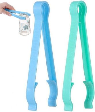 Generic 2 Pcs Baby Flasche Zange Kind Feeder Clamp Baby Flasche Clip Fütterung Milchflasche Klemme Anti -schlupf -Schnuller -Schnuller -Clip
