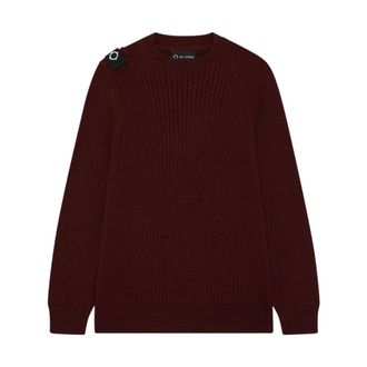 Mastrum Rundhalsausschnitt stricken - - Knitwear - Herren - Rot - M
