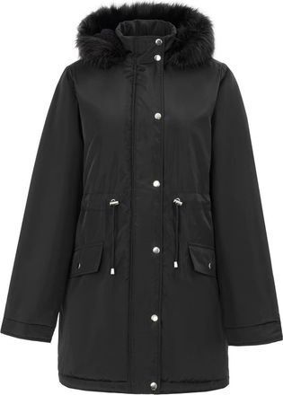 Miso Parka f&uuml;r Damen, Durchgehender Rei&szlig;verschluss (Schwarz)