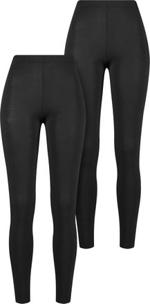 Urban Classics Damen Bamboo Leggings 2-Pack, weiche Leggings aus Bambus-Viskose mit Stretch, atmungsaktiv, High Waist, Gr&ouml;&szlig;en XS - XL
