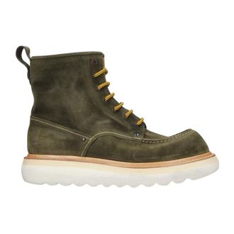 Premiata Anfibio Workwear Suede - Homme - Chaussures - Vert - Taille: 44 EU