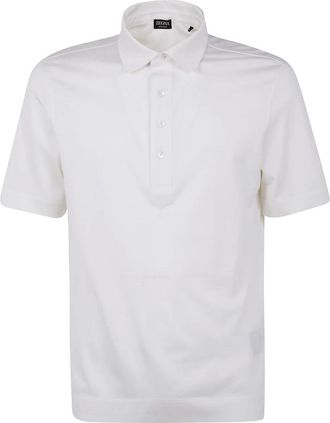 Ermenegildo Zegna Homme, Tops, Blanc, Taille: 3XL Polo L&eacute;ger