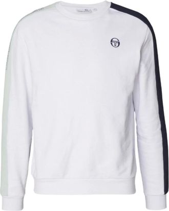 Sergio Tacchini Homme, Sweatshirts et sweats &agrave; capuche, Blanc, Taille: L Sweat Bande Logo