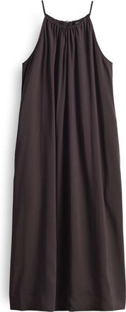 OPUS Damen Midikleid | WIDALA sommerliches Tr&auml;gerkleid in A-Linie Midnight Brown, 40