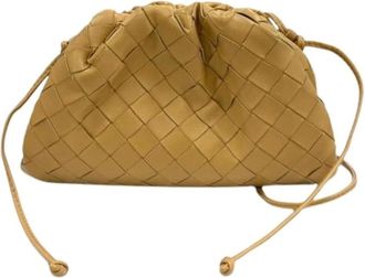 Bottega Veneta Sac bandouli&egrave;re Pre-owned Pouch - Femme - Pre-owned - Beige - Taille: ONE Size