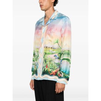 Casablanca Tencl Shirt - Blue
