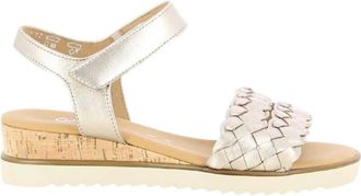 Gabor Femme, Chaussures, Beige, Taille: 43 EU Sandale compens&eacute;e &agrave; plateforme