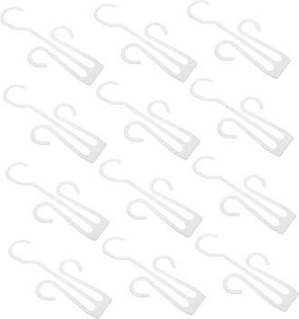 SOLUSTRE 12 Stück Teiliges Kunststoff Schuhaufhänger Erweiterte Haken für Effizientes Trocknen und Platzsparende Aufbewahrung von Hausschuhen für Balkon Bad un