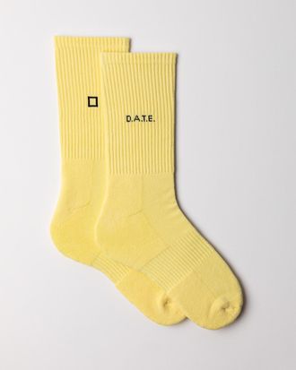 D.A.T.E. socks basic yellow