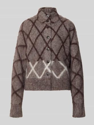 OPUS Strickjacke aus Alpaka mit Kragen