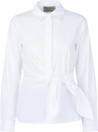Alessia Santi Femme, Blouses et Chemises, Blanc, Taille: 40 FR Camicia nodo