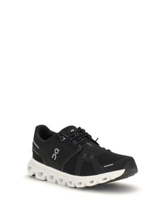On Womens Cloud 6 Sneakers Black | White