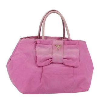 Prada Pre-owned Nylon Handtasche - - Pre-owned - Damen - Rosa - ONE SIZE