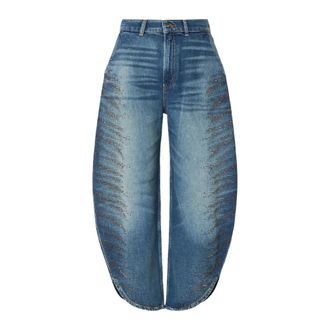 Liu Jo Pant.Balloon Splits H.w. - - Jeans - Damen - Blau - W25