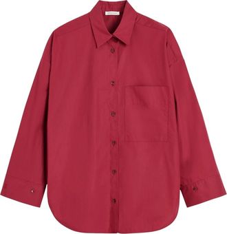 By Malene Birger Femme, Blouses et Chemises, Rouge, Taille: 36 FR Derris Shirt