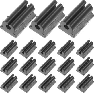 Hemobllo 50 St&uuml;ck U f&ouml;rmige Stuhlbein Bodenschoner aus Kunststoff rutschfest Flexibler Schutz f&uuml;r Stuhlbeine Einfache Montage ohne Werkzeug f&uuml;r Hartholzb&ouml;den M