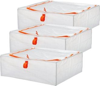 IKEA Parkla Lot de 3 bo&icirc;tes de rangement 55 x 49 x 19 cm