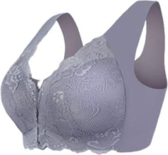 Generic Soutien-Gorge Gainant sans Fil &agrave; Fermeture Frontale &laquo; 5D &raquo;, Soutien-Gorge &agrave; Fermeture Frontale pour Femmes (Gray,4TG)