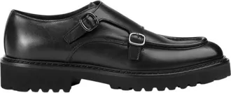 Doucal's Homme, Chaussures, Noir, Taille: 42 EU Double-Buckle Monk Shoe