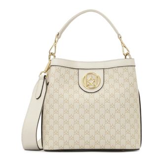 Kazar Lederhandtasche mit Griff und breitem Riemen - - Bags - Damen - Wei&szlig; - ONE SIZE