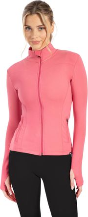 Smilodox Sportjacke Damen Kenna, Laufjacke mit Stehkragen, Sport Oberteil mit tailliertem Schnitt & Daumenl&ouml;chern, K&ouml;rperbetonte Sportjacke, Fitness Oberteil i