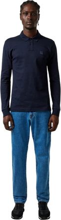 HUGO BOSS Passerby Poloshirt f&uuml;r Herren, Lang&auml;rmlig (Marine)