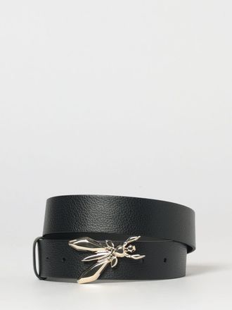 Patrizia Pepe Ceinture en cuir grain&eacute; avec boucle monogramme Fly en m&eacute;tal