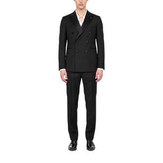 Tagliatore Sfbr10A01 Zweireihiger Anzug - - Suits - Herren - Schwarzk - XL