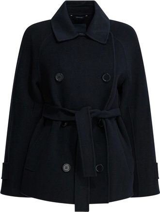 Max Mara Femme, Manteaux, Bleu, Taille: 38 FR SMM Louise Coat