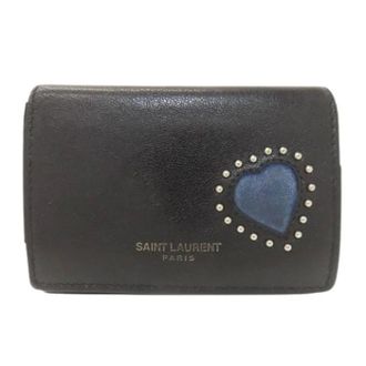 Saint Laurent Portefeuille Tri-fold Pre-owned - Femme - Pre-owned - Noir - Taille: ONE Size