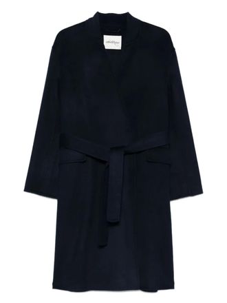 ottod'Ame manteau mi-long à taille ceinturée - Bleu