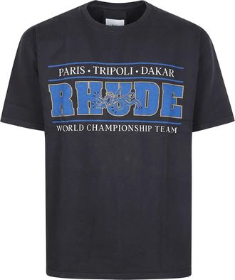 Rhude T-shirt Chrono - Homme - Tops - Noir - Taille: L