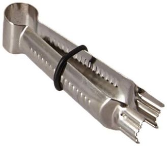 PME TC602 Geschlossene, gezahnte Prägezange in dreifacher Muschelform, Edelstahl, Silber, 8.5 x 2 x 1.5 cm