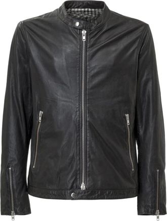 Bully Homme, Vestes, Noir, Taille: 3XL Leather Jacket