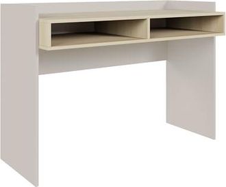 Selsey Schreibtisch Tabise Moderner Tisch mit Schubladen Kaschmir & Lindberg-Eiche 120x53cm Mit 2 Fächern für Büroaccessoires Laminierte Spanplatte Idealer S